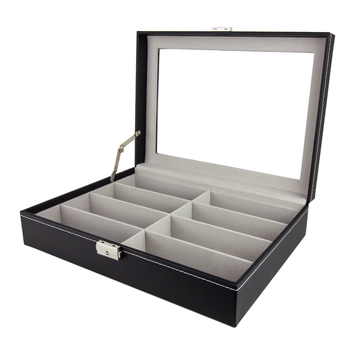 8 pc Eyewear Wardrobe Case with Lock - Black – Visual Inspirations